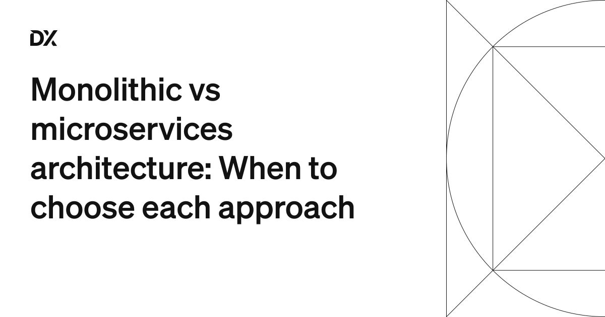 Monolithic vs microservices architecture: When to choose each approach