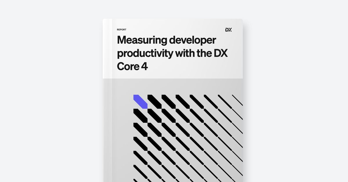 Measuring developer productivity with the DX Core 4