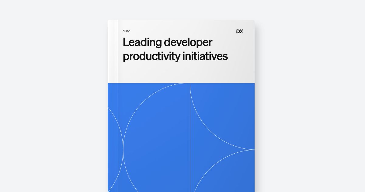 Leading developer productivity initiatives