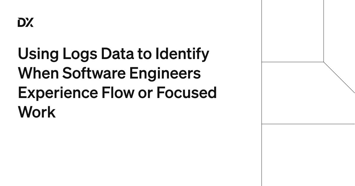 Using Logs Data to Identify When Software Engineers Experience Flow or Focused Work