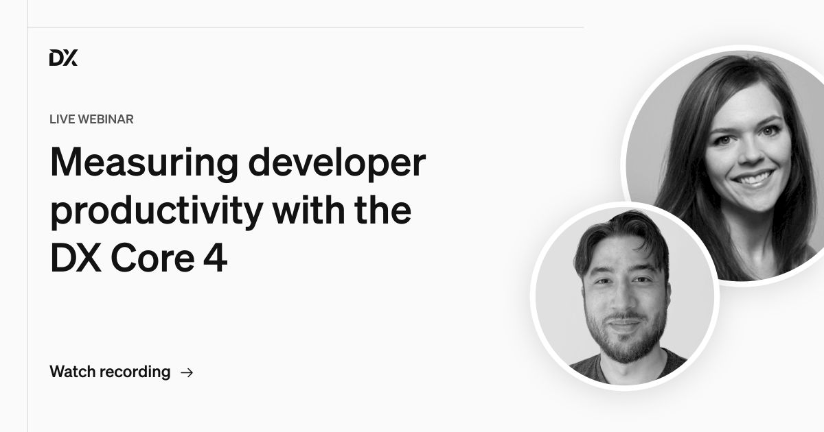 Measuring developer productivity with the DX Core 4